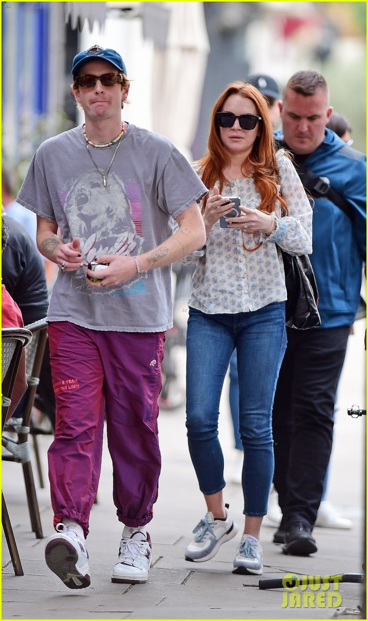 Lindsay Lohan & Bader Shammas Share A Sweet Moment During Lunch In NYC ...
