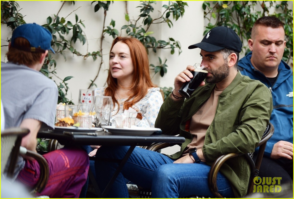 Lindsay Lohan & Bader Shammas Share A Sweet Moment During Lunch In NYC ...
