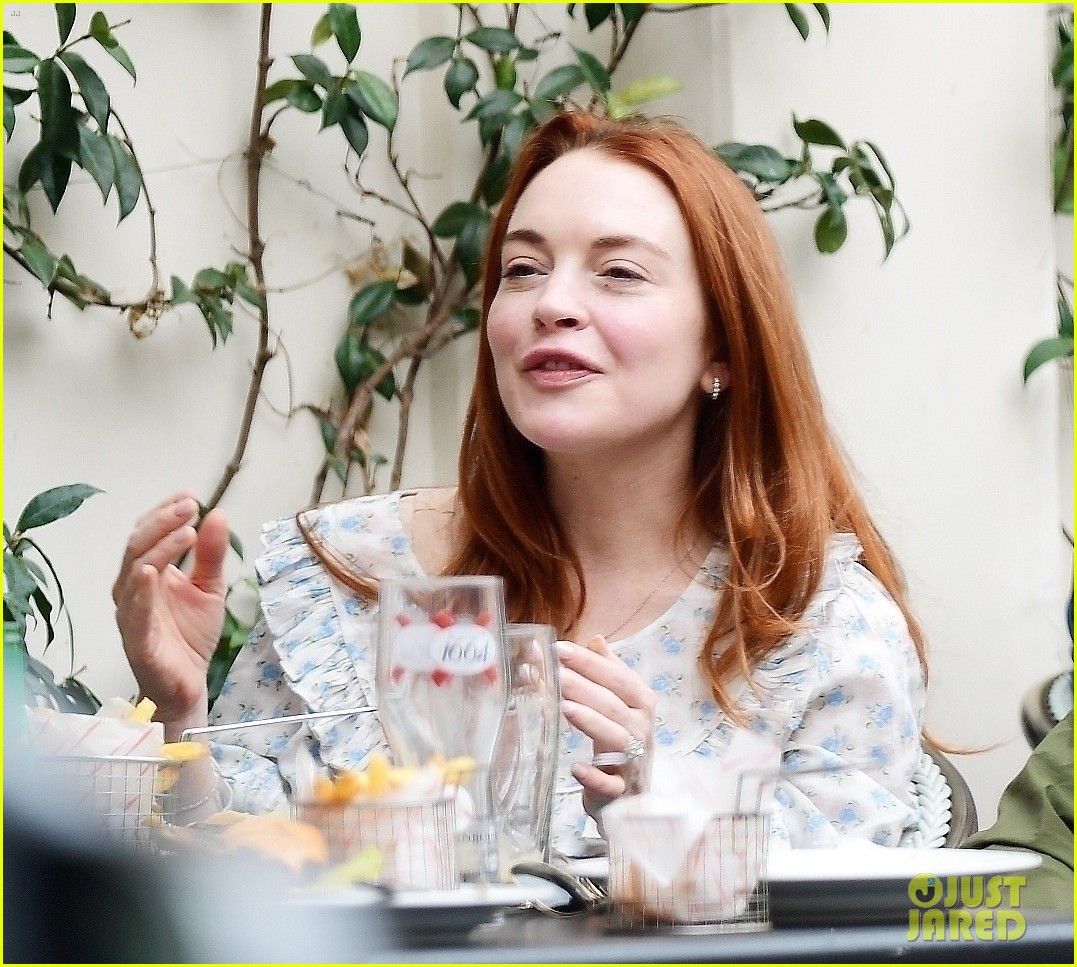 Lindsay Lohan & Bader Shammas Share A Sweet Moment During Lunch In NYC ...