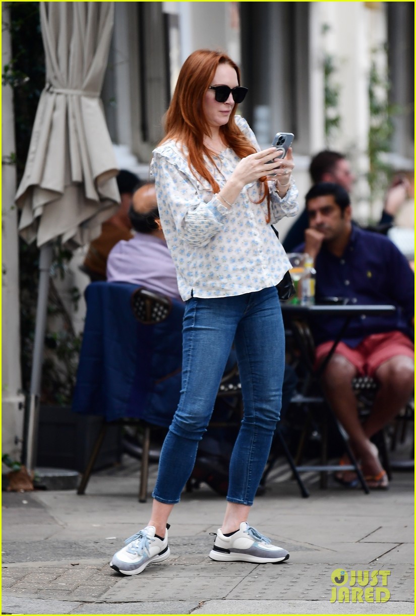Lindsay Lohan & Bader Shammas Share A Sweet Moment During Lunch In NYC ...