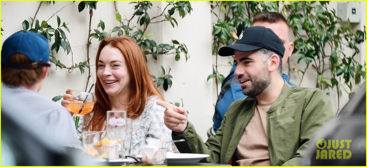 Lindsay Lohan & Bader Shammas Share A Sweet Moment During Lunch In NYC ...