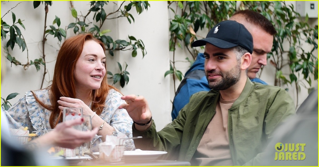 Lindsay Lohan & Bader Shammas Share A Sweet Moment During Lunch In NYC ...