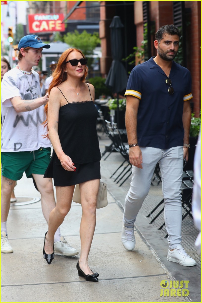 Lindsay Lohan & Bader Shammas Head Back To Their Hotel After Shopping ...