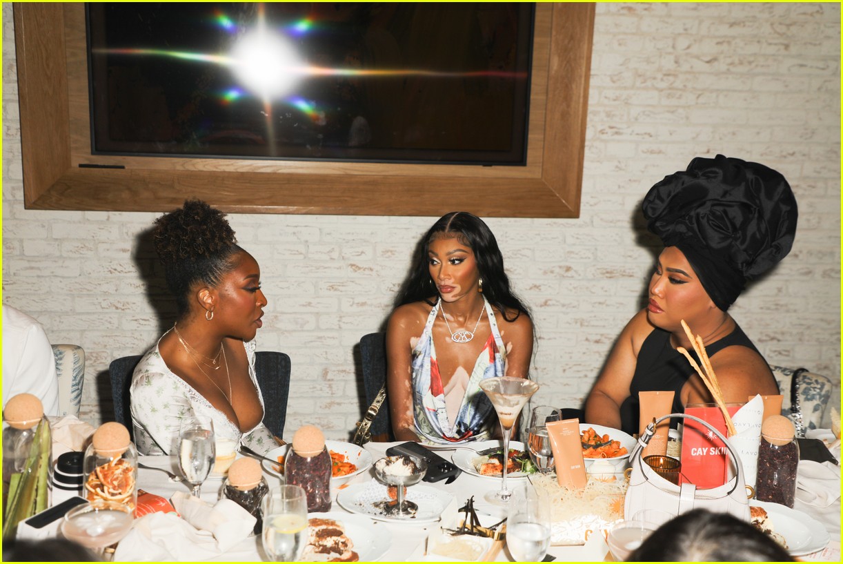 Winnie Harlow Celebrates Her Sun Care Brand Cay Skin at L.A. Dinner ...