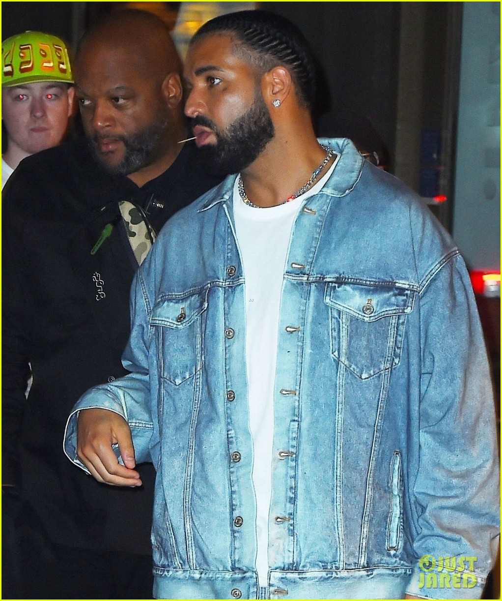Drake Rocks Denim on Denim Outfit for 'Amsterdam' Premiere After-Party ...