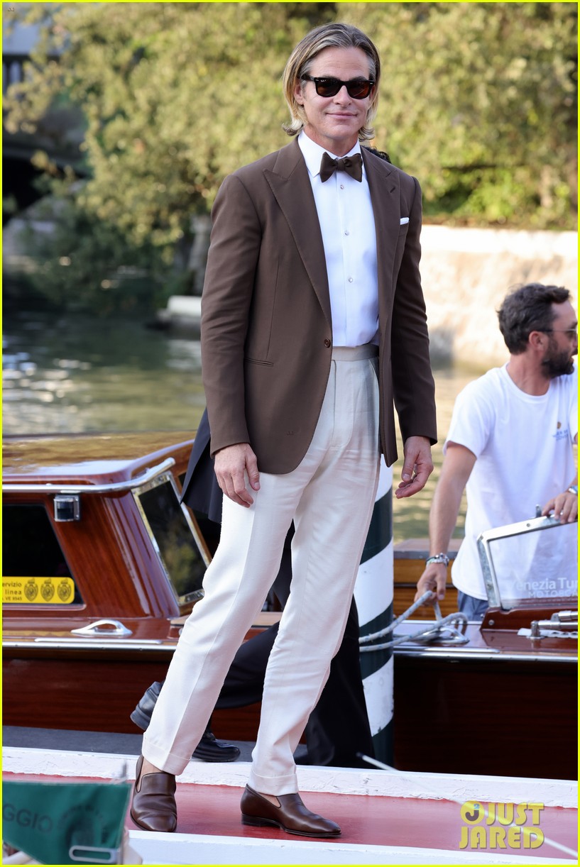 Gemma Chan Quickly Fixes Chris Pine's Outfit Before The 'Don't Worry ...