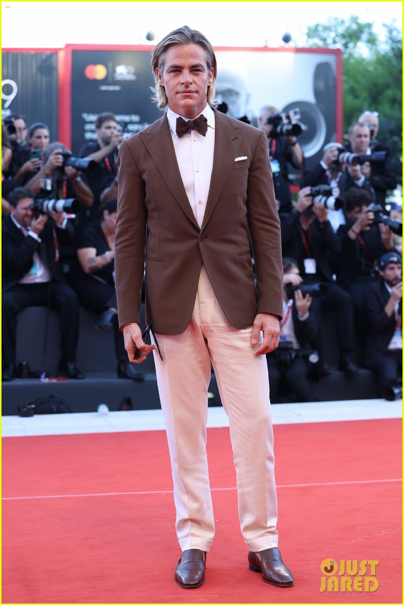 Gemma Chan Quickly Fixes Chris Pine's Outfit Before The 'Don't Worry ...