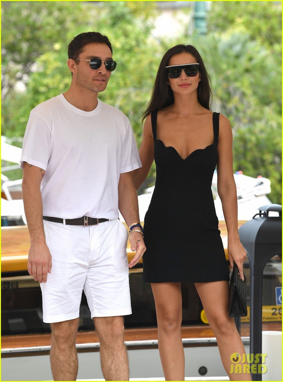 Ed Westwick & Girlfriend Amy Jackson Share a Kiss During Day Out in ...