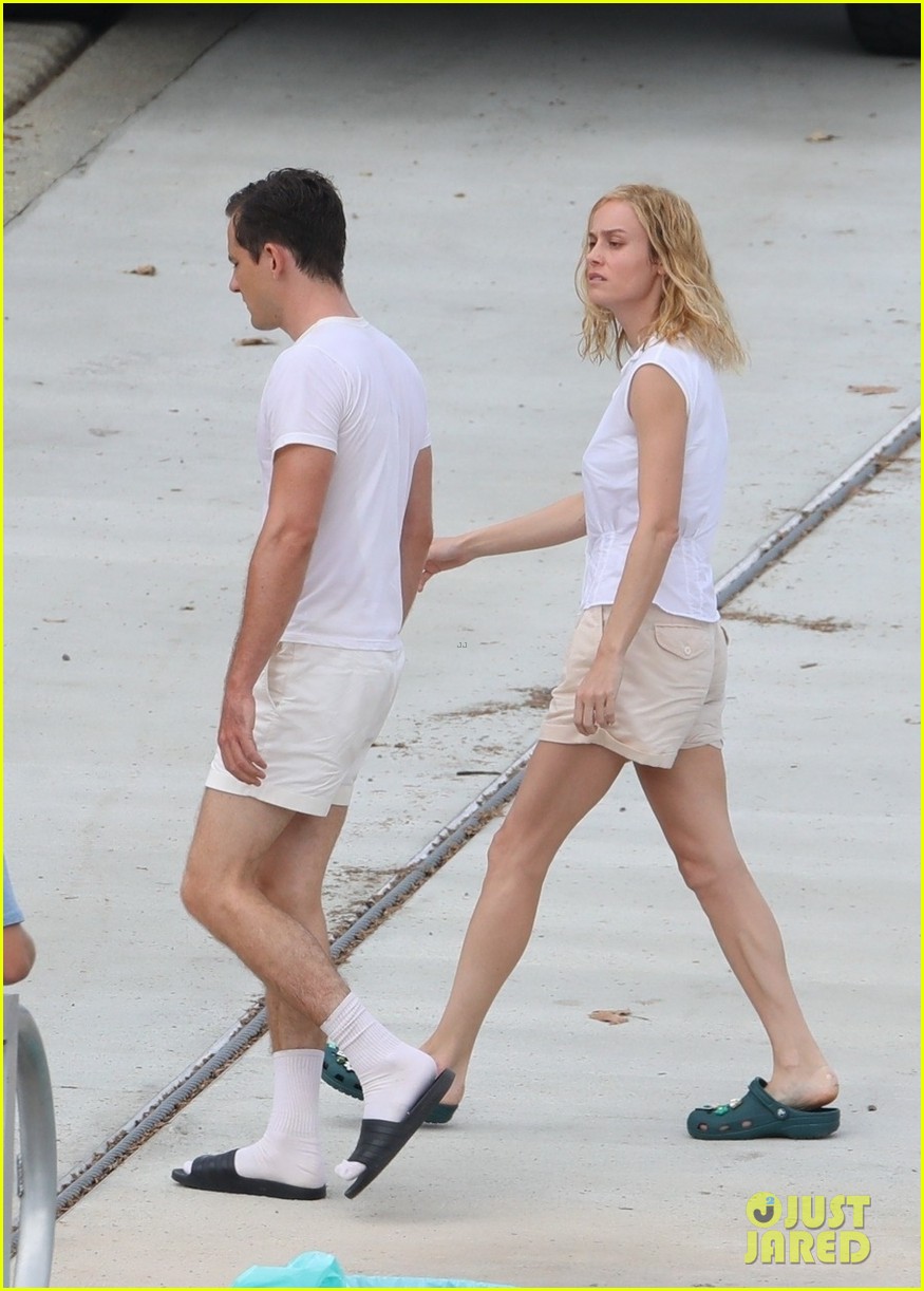 Brie Larson Spotted Kissing Lewis Pullman While Filming 'Lessons in ...