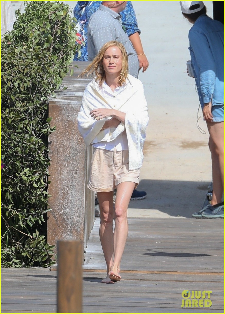 Brie Larson Spotted Kissing Lewis Pullman While Filming 'Lessons in ...