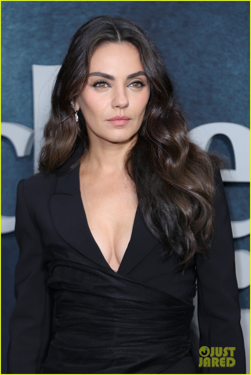 Mila Kunis Wears Black Mini-Dress & Thigh High Boots for 'Luckiest Girl ...