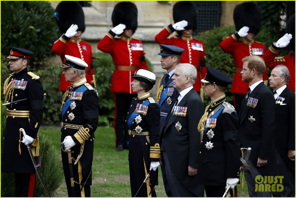 King Charles III Leads Royal Family To Committal Service For Queen ...