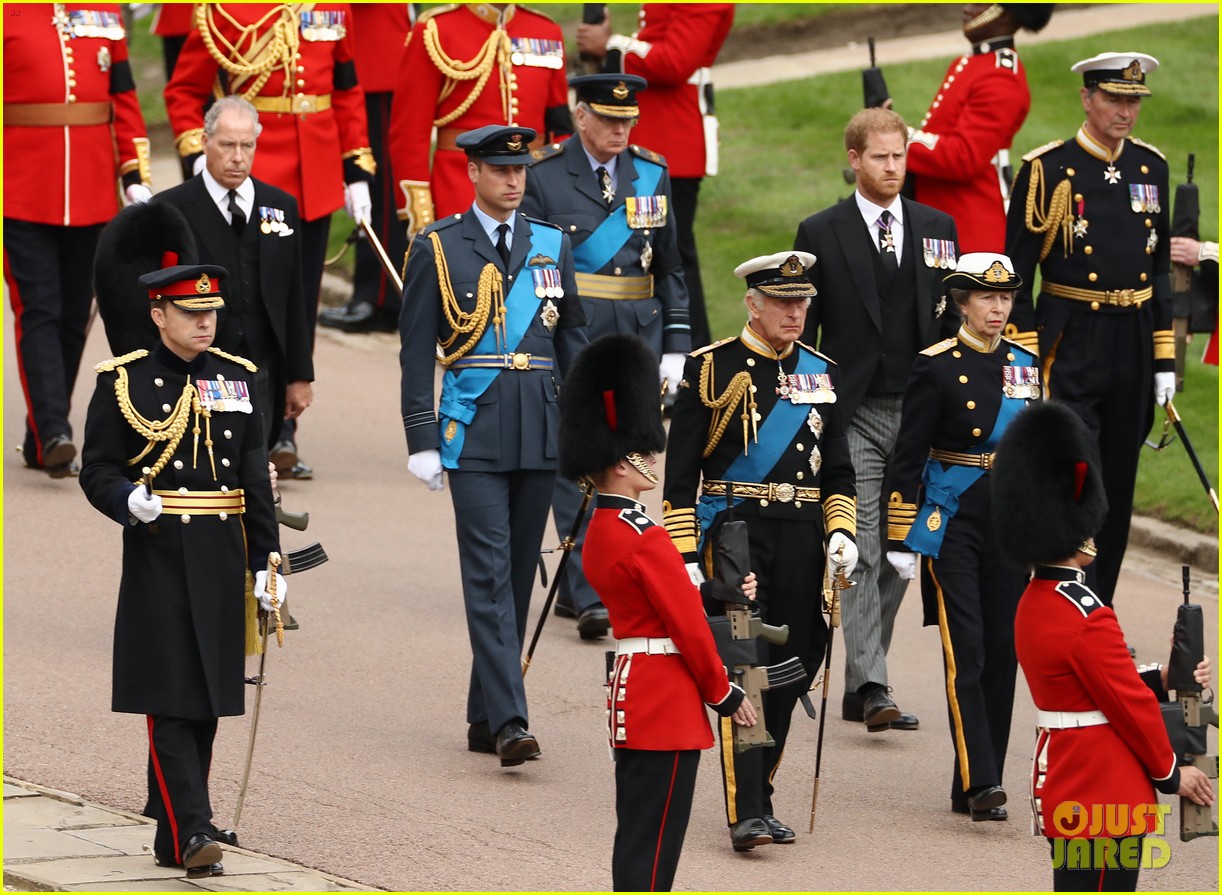 King Charles III Leads Royal Family To Committal Service For Queen ...