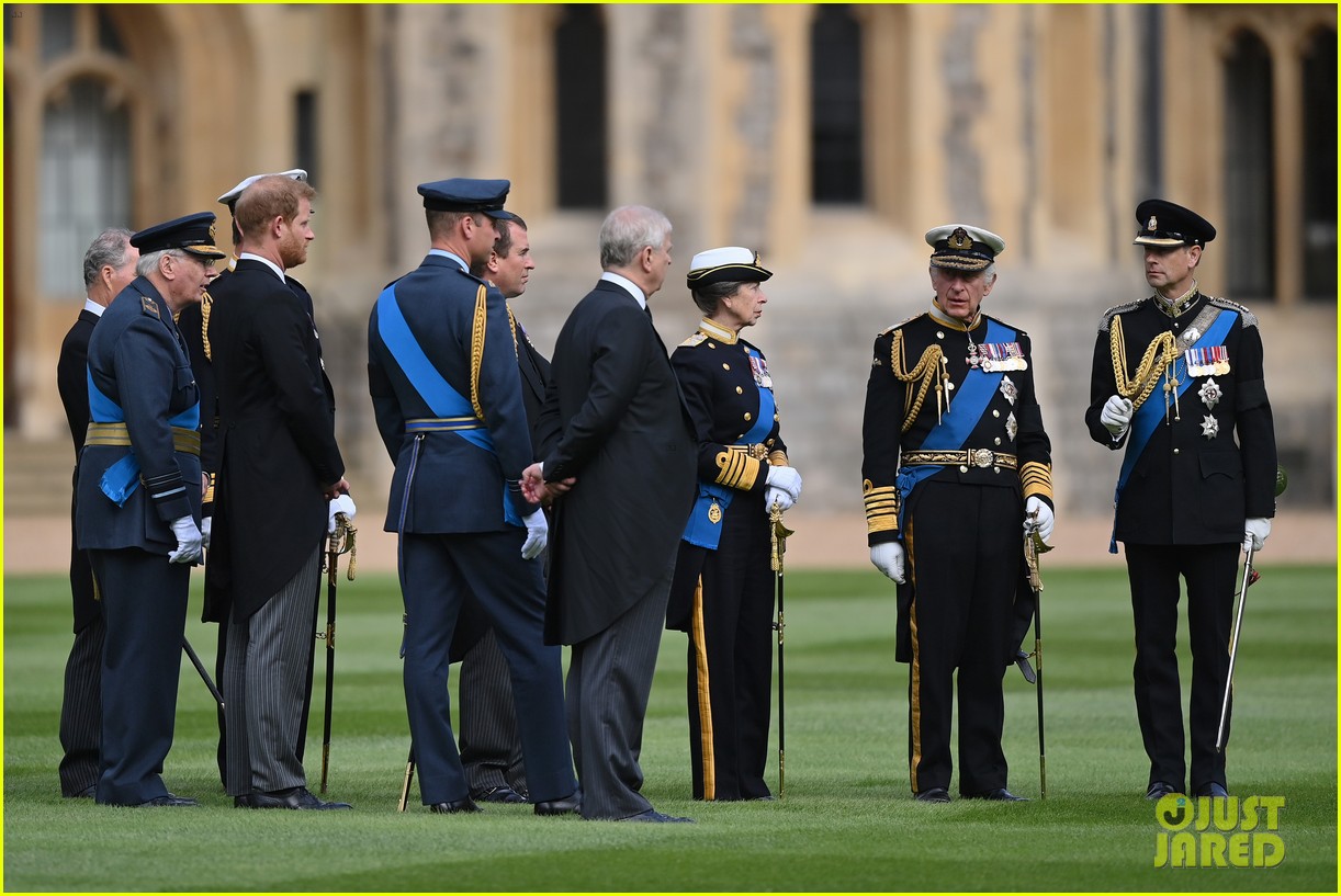 King Charles III Leads Royal Family To Committal Service For Queen ...