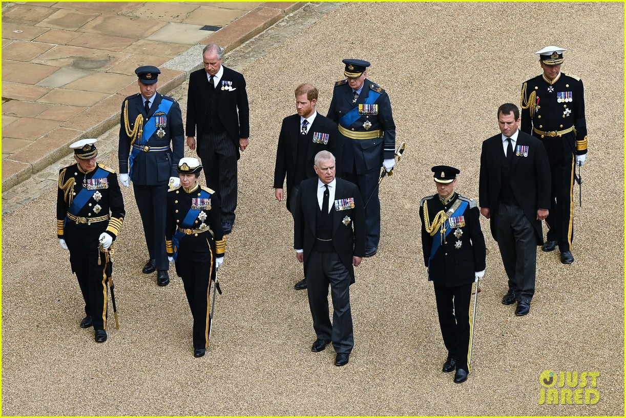 King Charles III Leads Royal Family To Committal Service For Queen ...