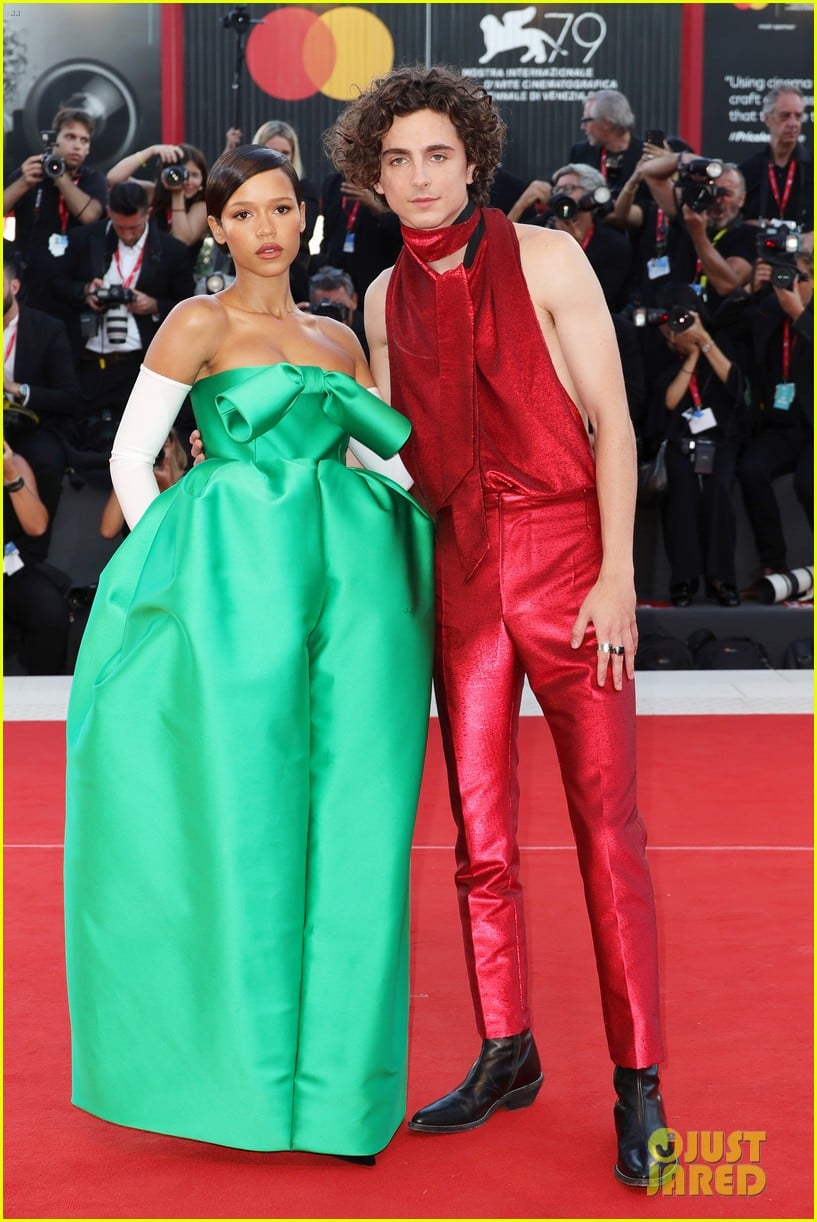 Timothee Chalamet Wears Backless Red Outfit to Venice Premiere of ...