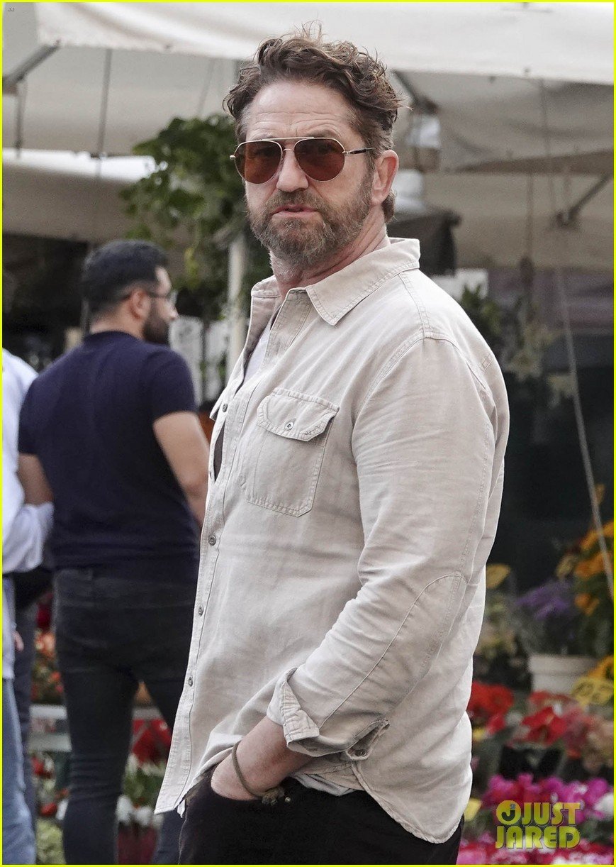 Gerard Butler & Girlfriend Morgan Brown Seen At Mass Service During ...