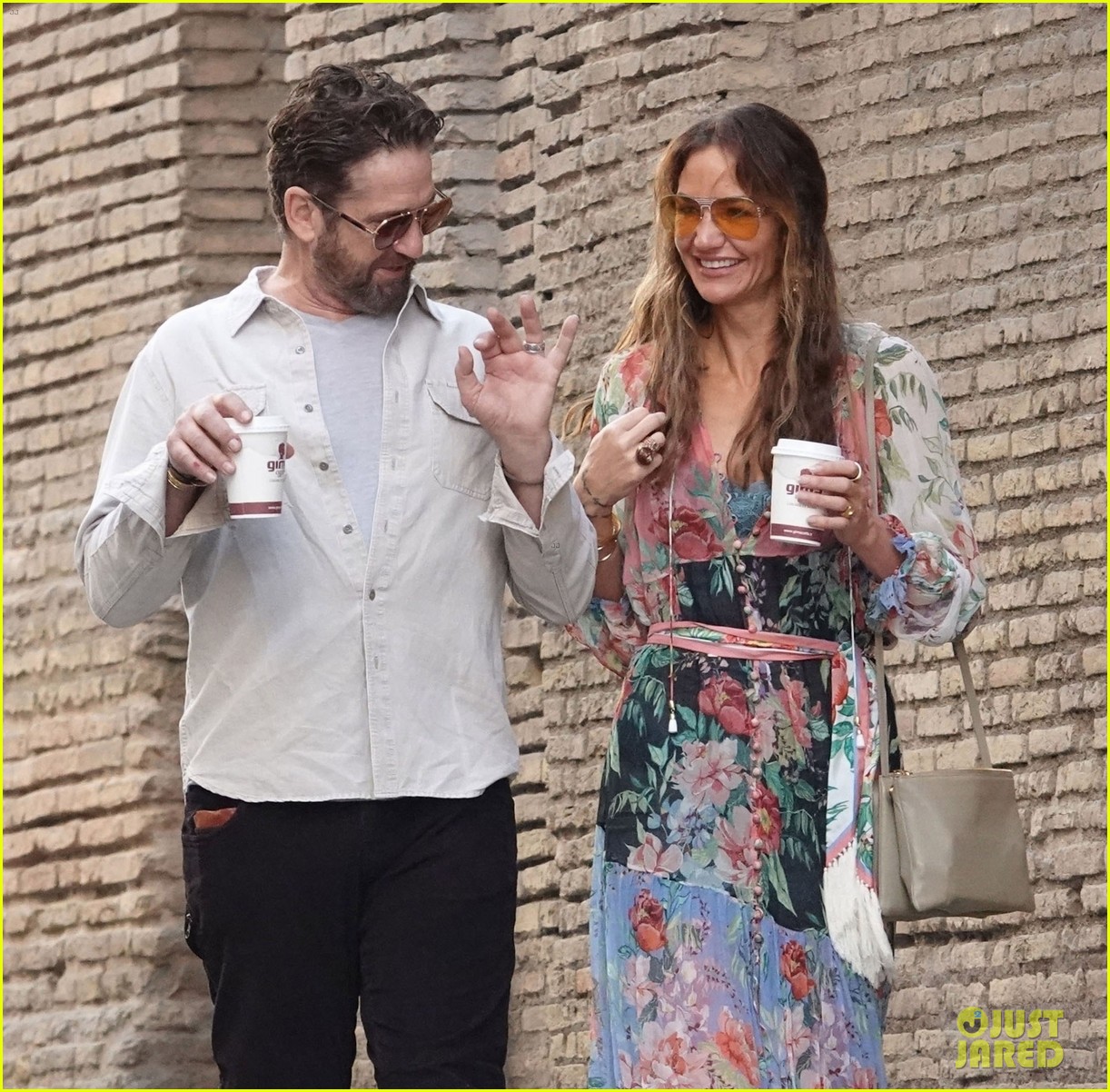 Gerard Butler & Girlfriend Morgan Brown Seen At Mass Service During ...