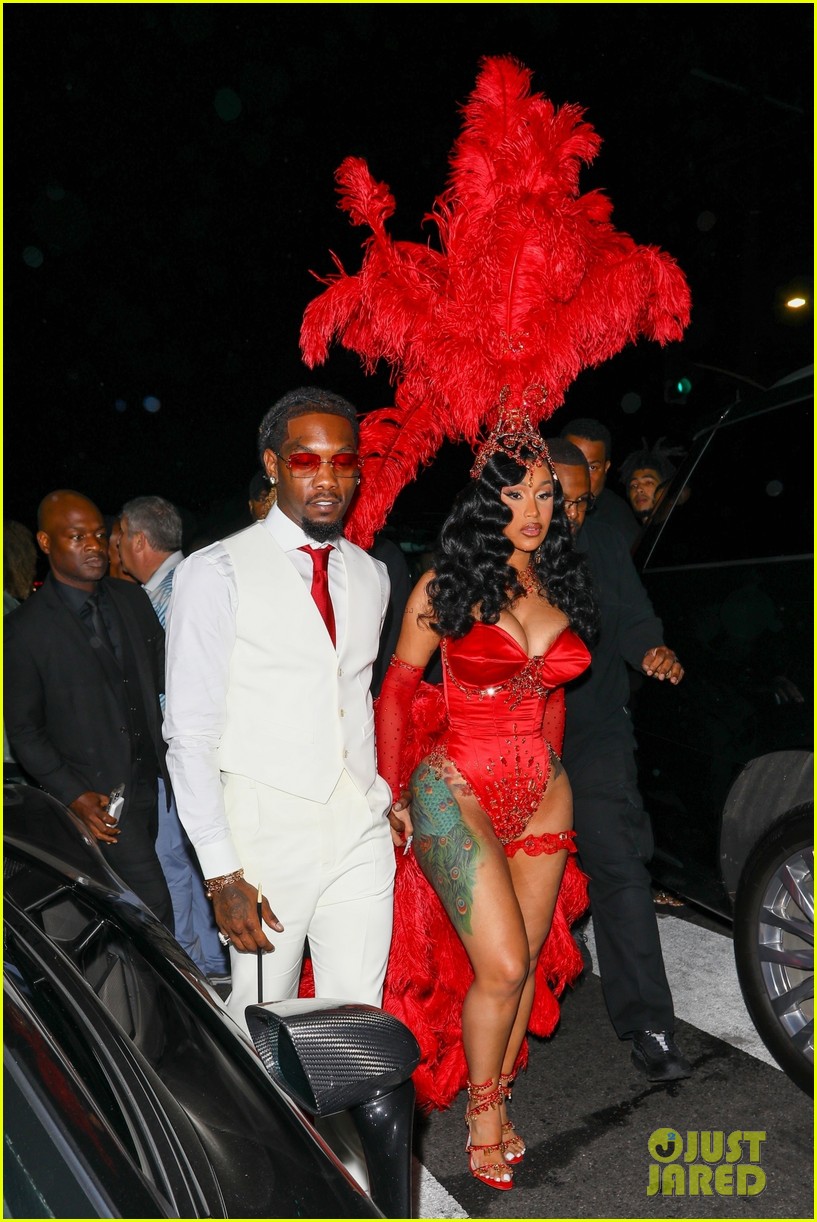 Cardi B Celebrates Her Birthday With Star-Studded Party & Vampy Red ...
