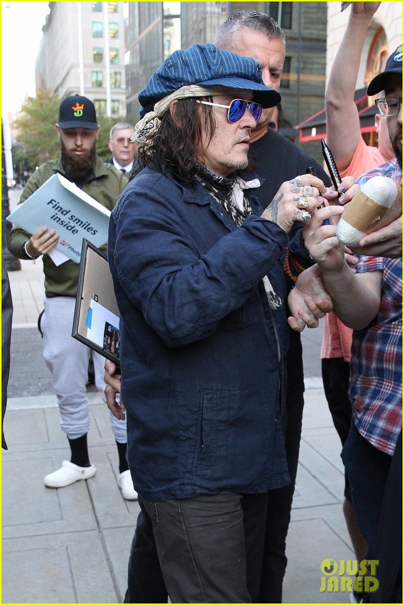 Johnny Depp is Greeted by Fans While Stepping Out in Boston: Photo ...