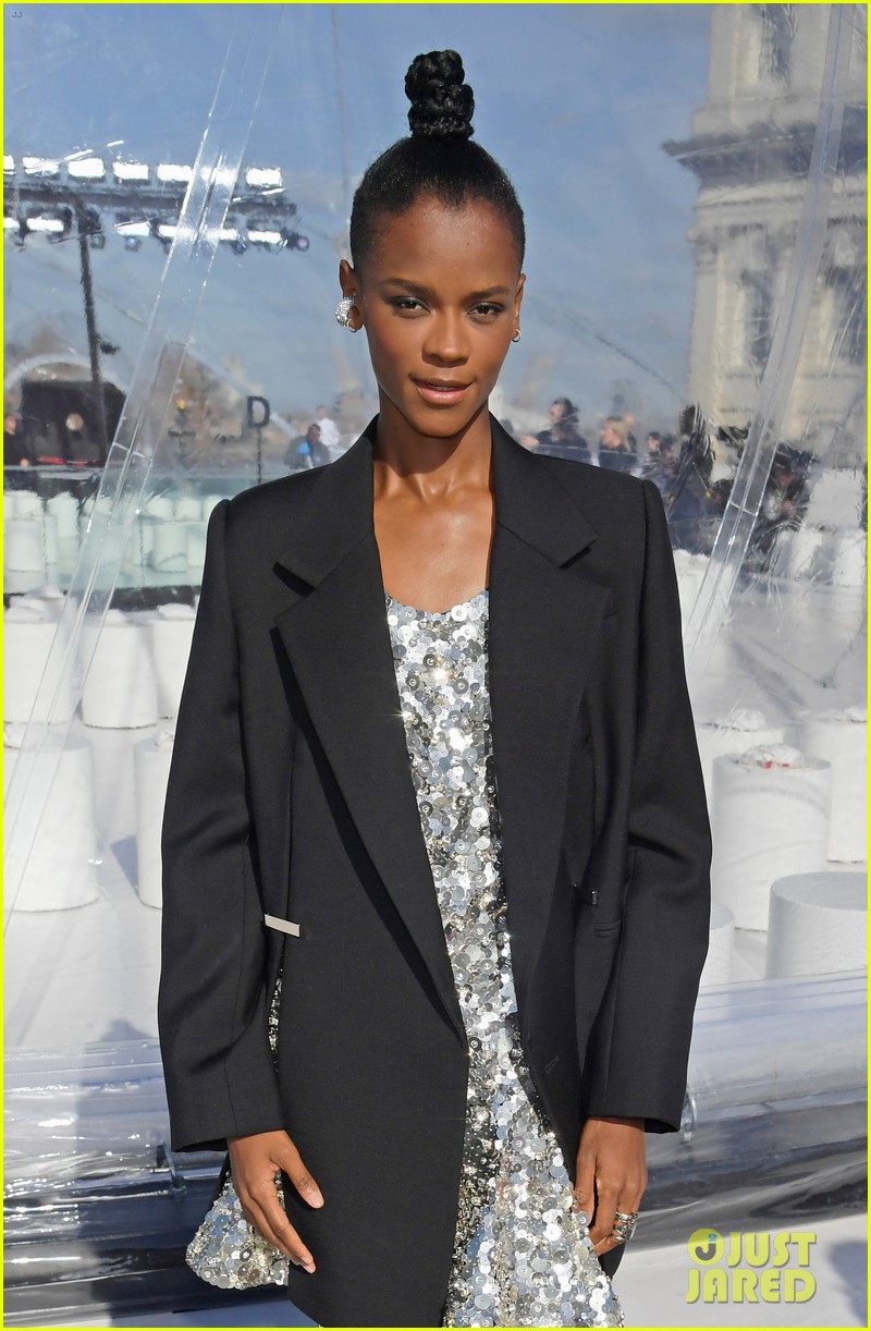 Janet Jackson & Letitia Wright Watch Naomi Campbell Walk in Alexander ...