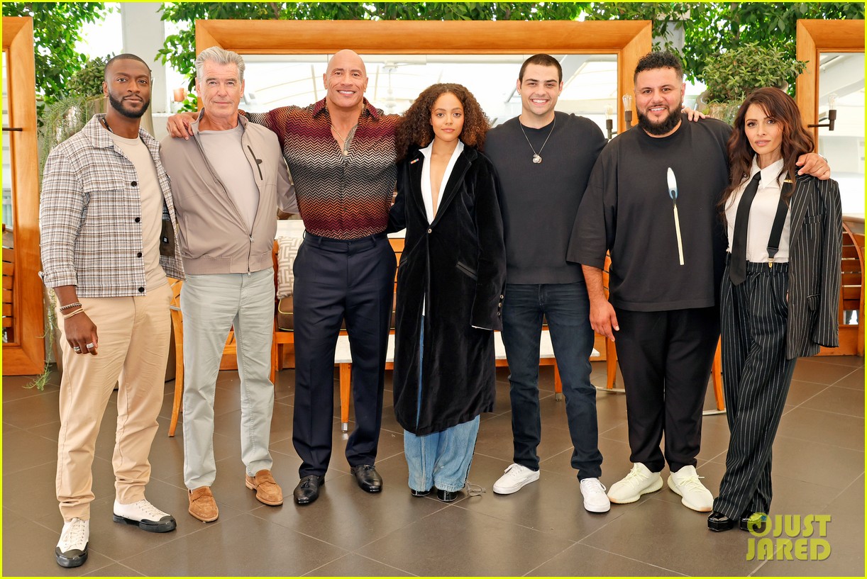 Dwayne Johnson & His 'Black Adam' Co-Stars Step Out to Promote DC Film ...