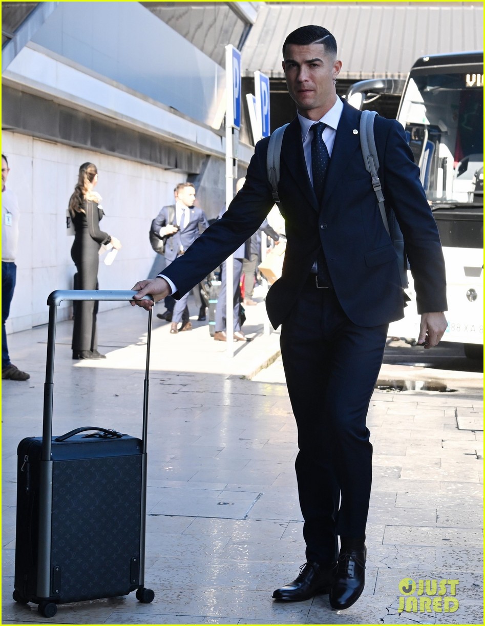 Cristiano Ronaldo Suits Up Ahead of Flight to Qatar to Attend FIFA ...