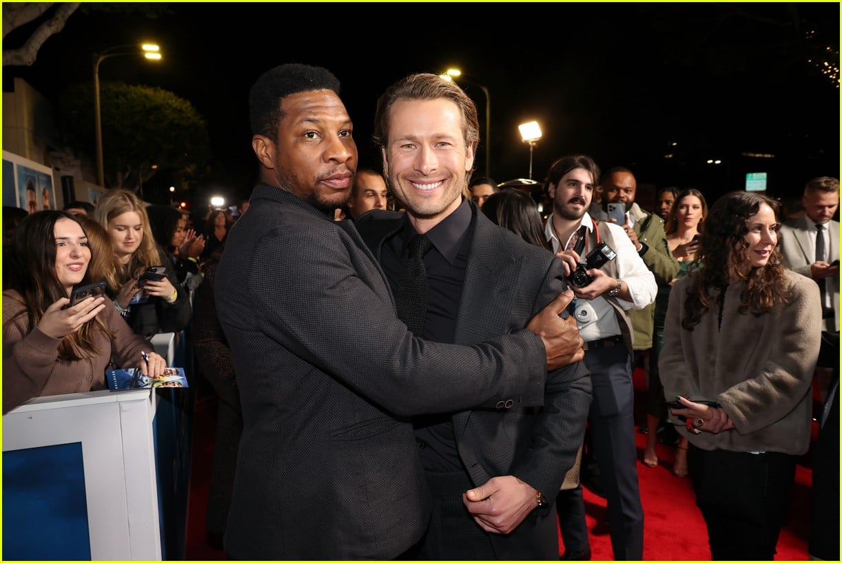 Michael B. Jordan Supports Jonathan Majors & Glen Powell at the ...