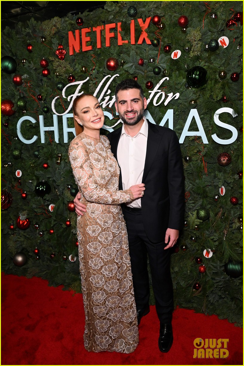 Lindsay Lohan & Husband Bader Shammas Make Red Carpet Debut at 'Falling ...