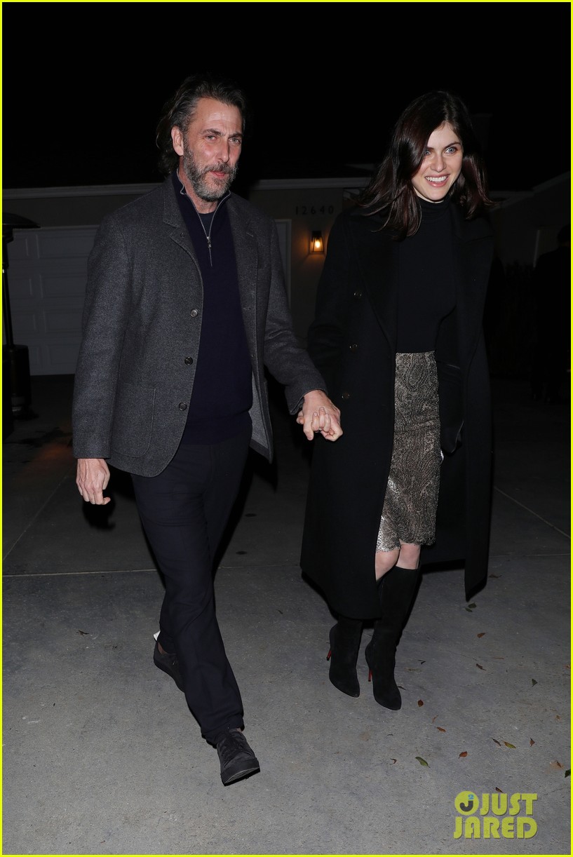 The White Lotus' Alexandra Daddario & Lukas Gage Reunite at Holiday ...