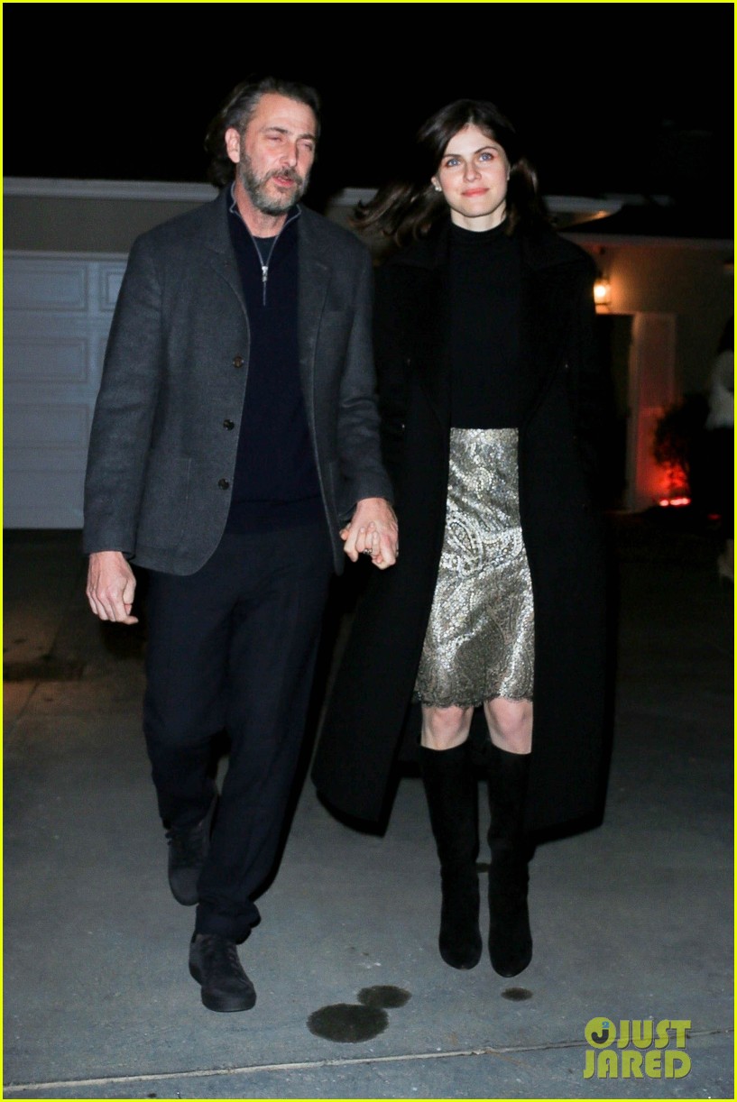 The White Lotus' Alexandra Daddario & Lukas Gage Reunite at Holiday ...