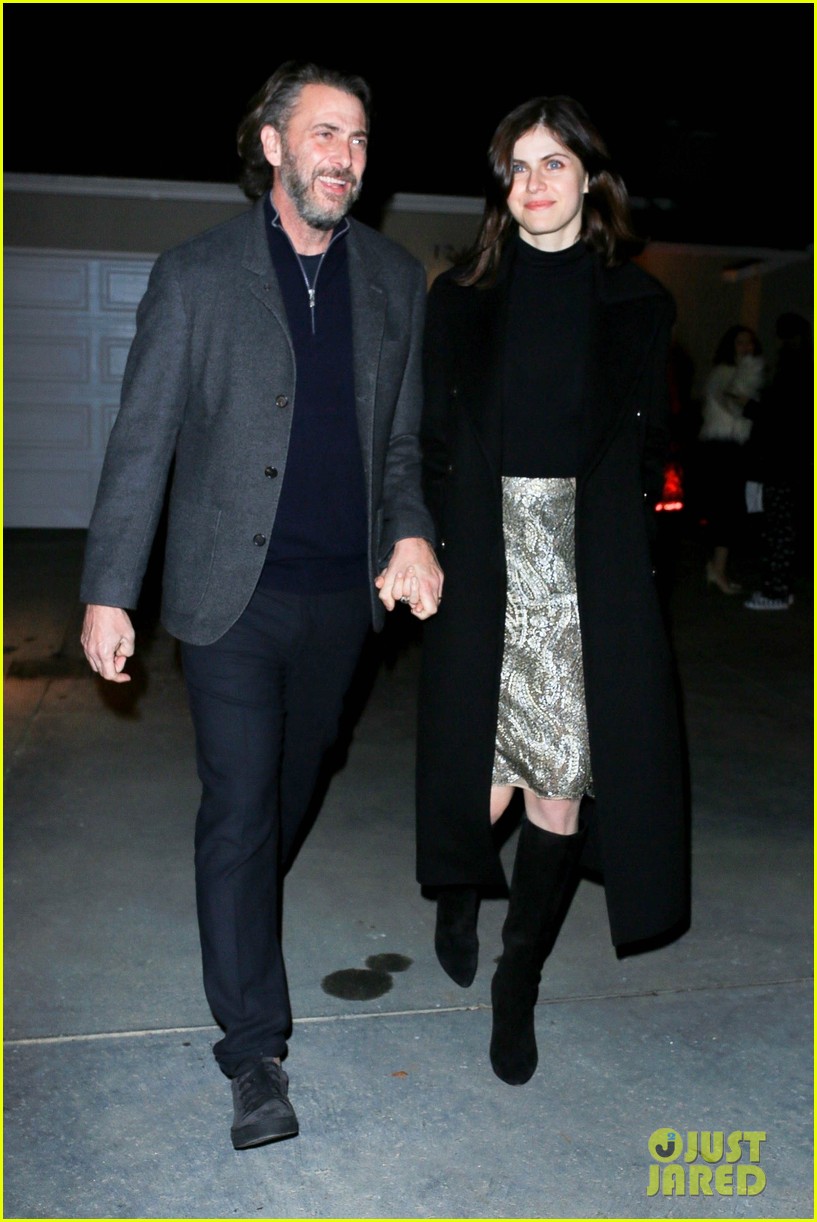 The White Lotus' Alexandra Daddario & Lukas Gage Reunite at Holiday ...