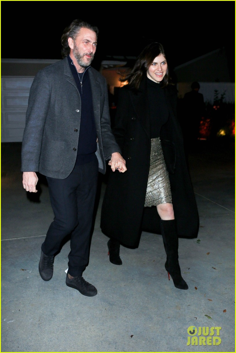 The White Lotus' Alexandra Daddario & Lukas Gage Reunite at Holiday ...