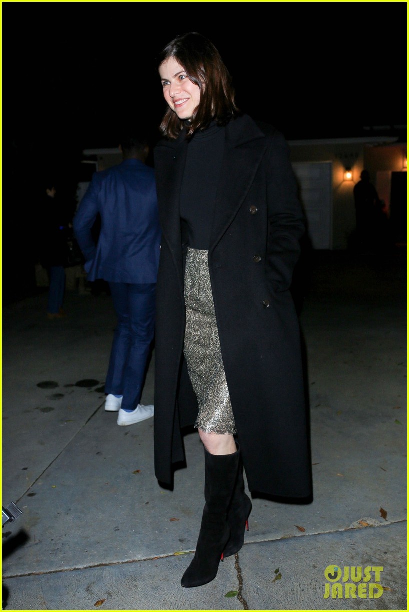 The White Lotus' Alexandra Daddario & Lukas Gage Reunite at Holiday ...