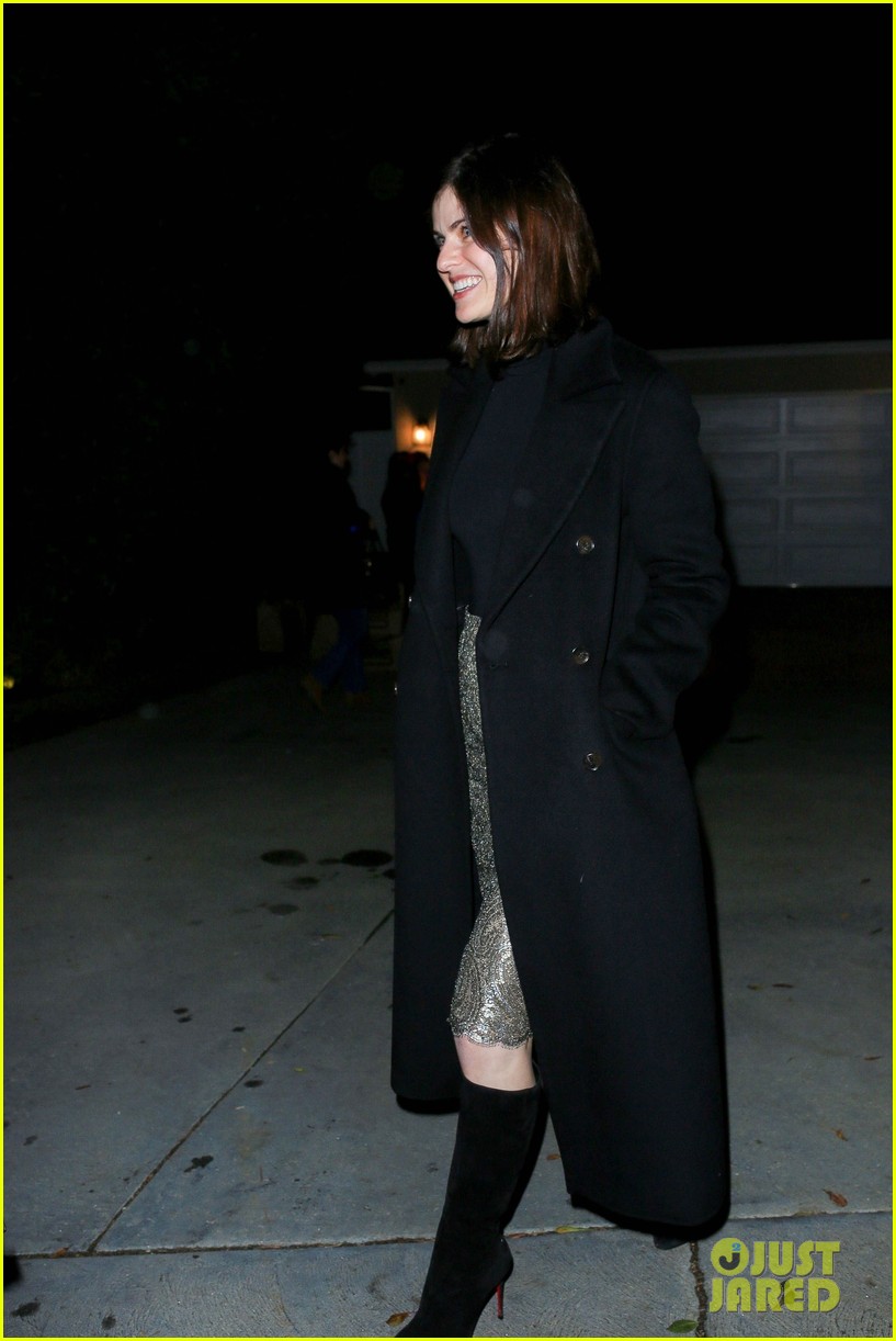 The White Lotus' Alexandra Daddario & Lukas Gage Reunite at Holiday ...