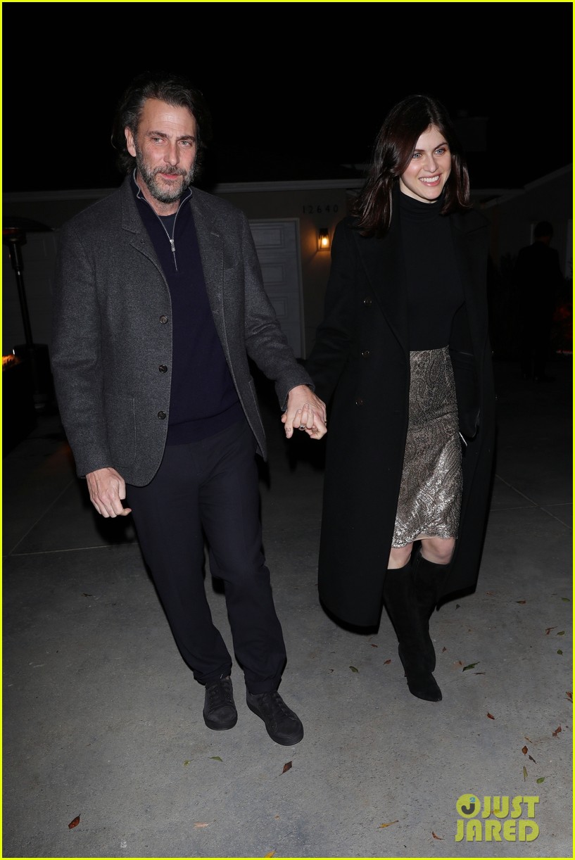 The White Lotus' Alexandra Daddario & Lukas Gage Reunite at Holiday ...