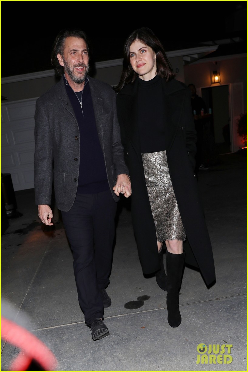 The White Lotus' Alexandra Daddario & Lukas Gage Reunite at Holiday ...