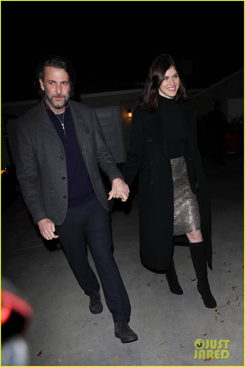 The White Lotus' Alexandra Daddario & Lukas Gage Reunite at Holiday ...