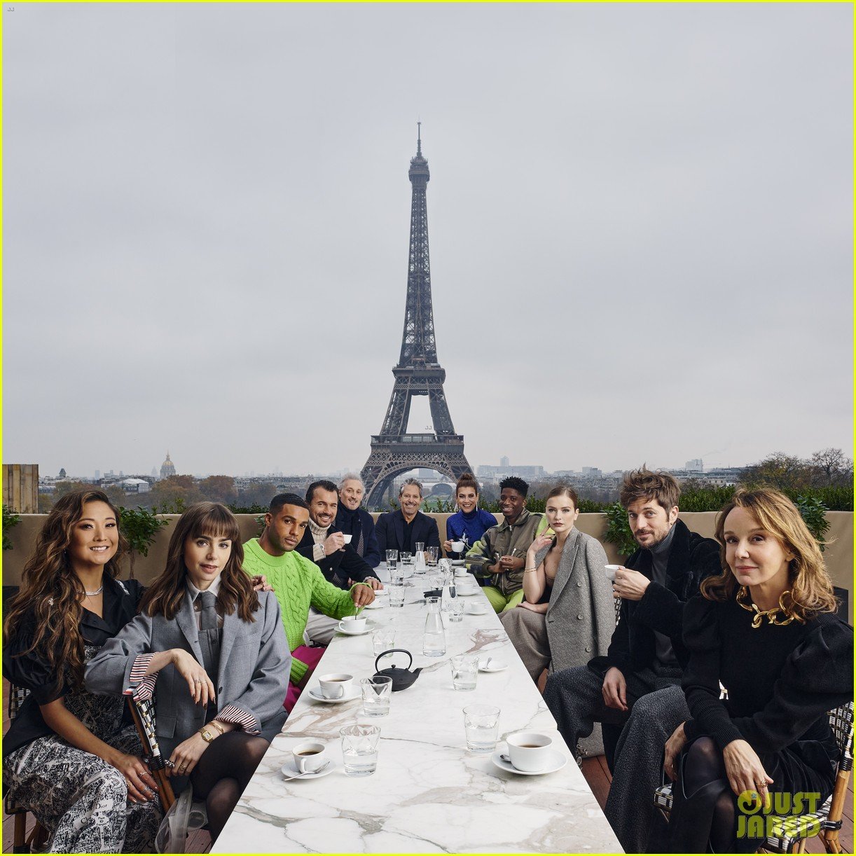 The Cast of 'Emily In Paris' Celebrate Season Three With Perfect View ...