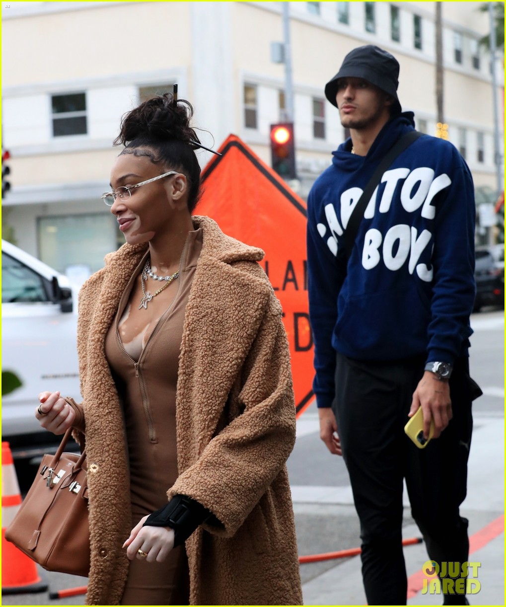 Winnie Harlow & Boyfriend Kyle Kuzma Step Out for Lunch Date in Beverly ...