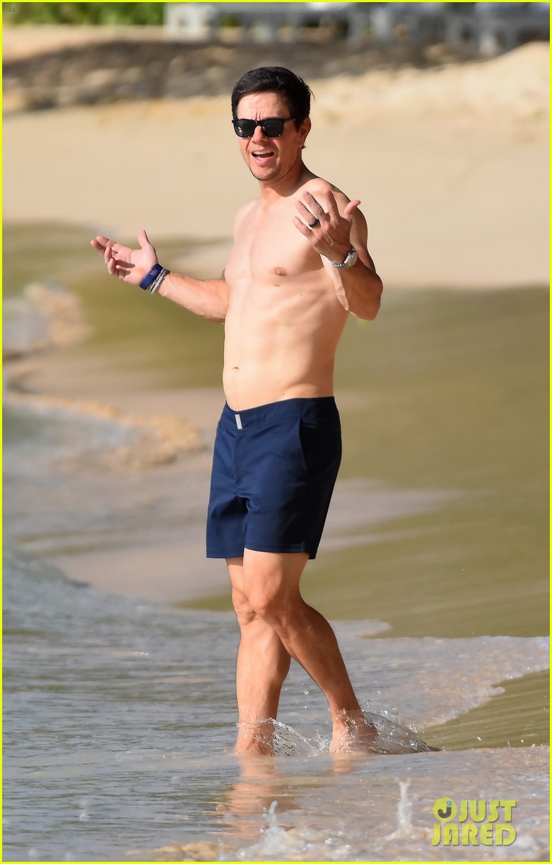 Mark Wahlberg & Wife Rhea Hit the Beach on Vacation in Barbados: Photo ...