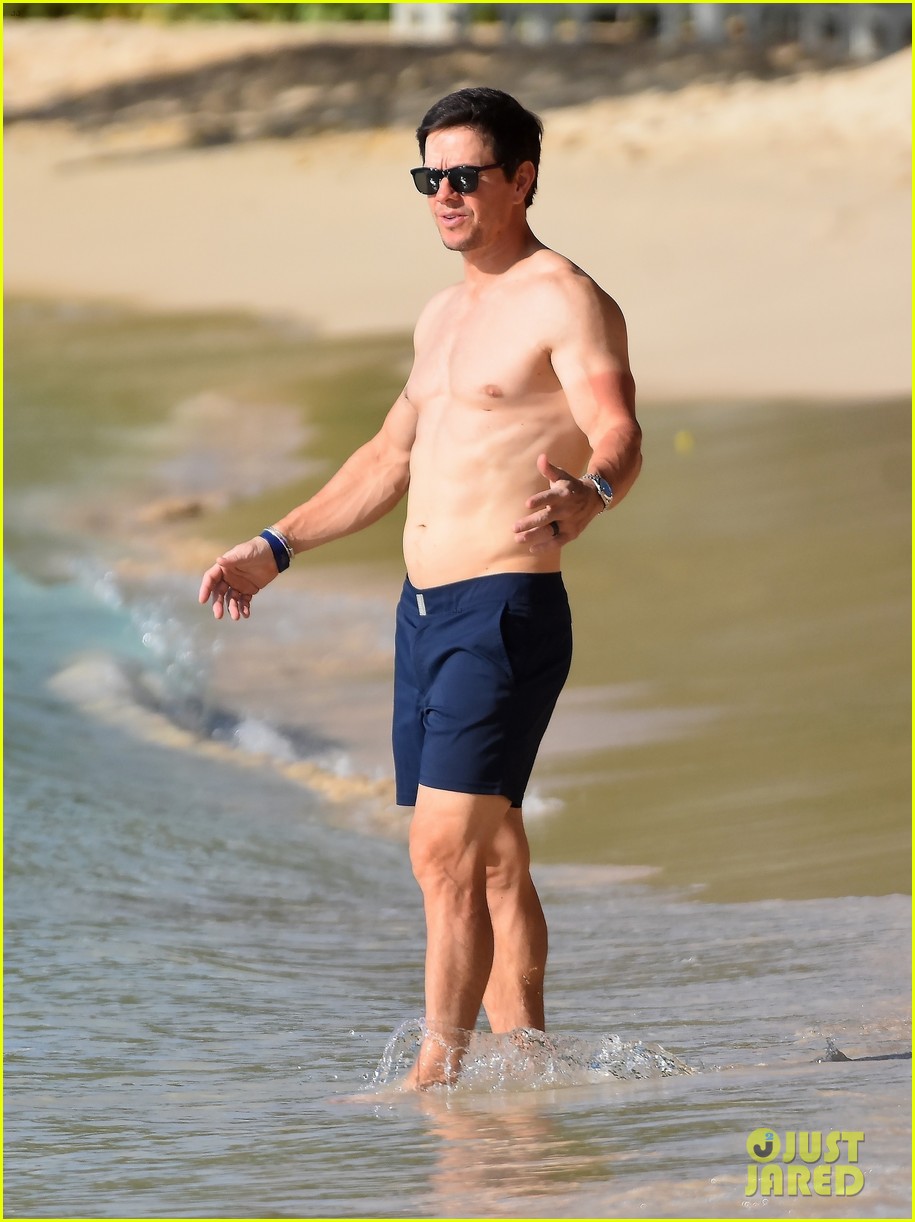 Mark Wahlberg & Wife Rhea Hit the Beach on Vacation in Barbados: Photo ...