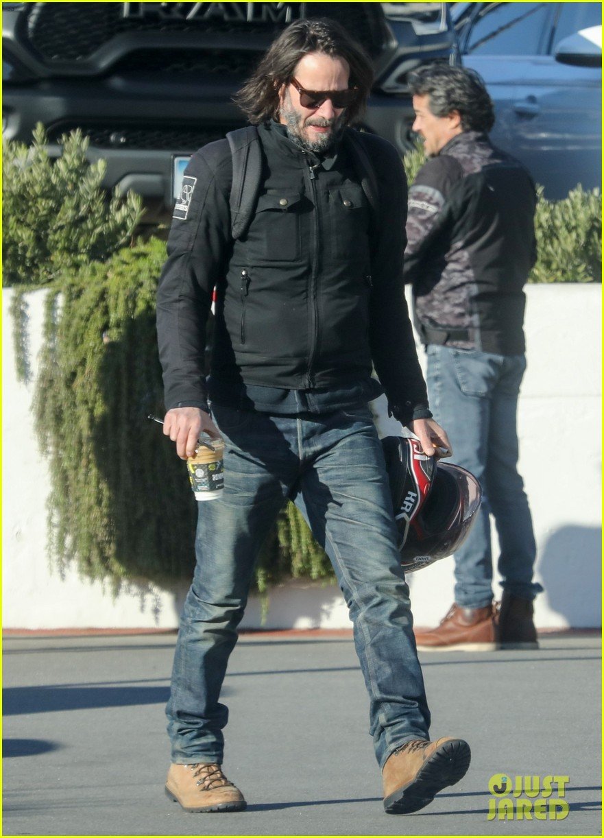 Keanu Reeves Rides His Motorcycle to Malibu to Do Some Holiday Shopping ...