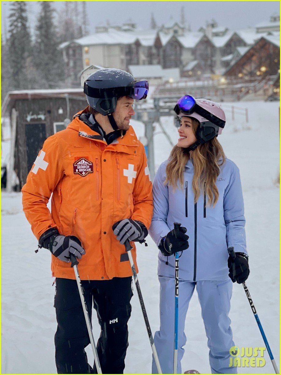 Ashley Newbrough & Stephen Huszar Hit The Slopes For Hallmark's First ...
