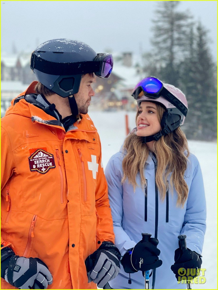 Ashley Newbrough & Stephen Huszar Hit The Slopes For Hallmark's First ...
