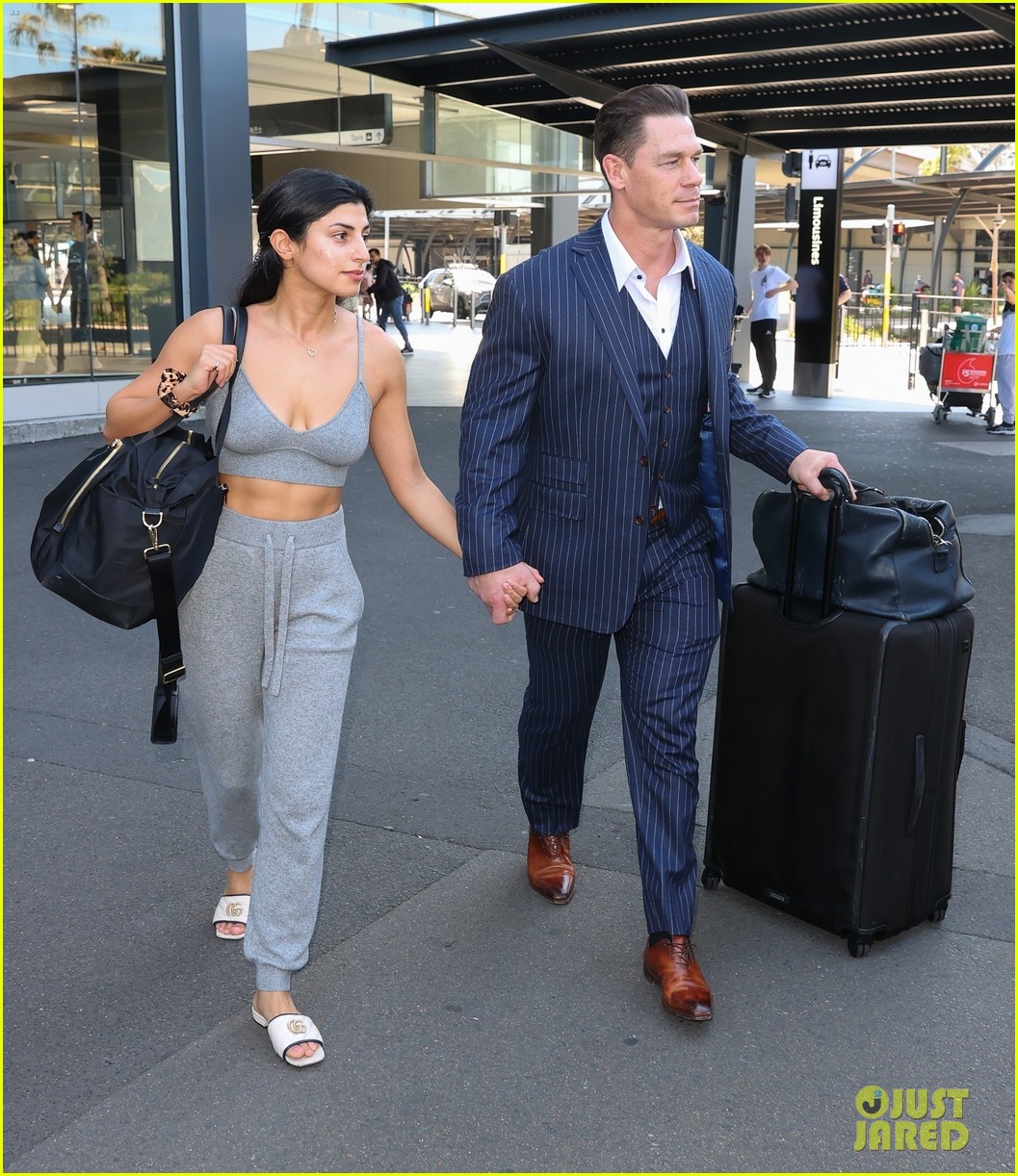 John Cena Looks Sharp in Pin-Striped Suit While Arriving in Australia ...