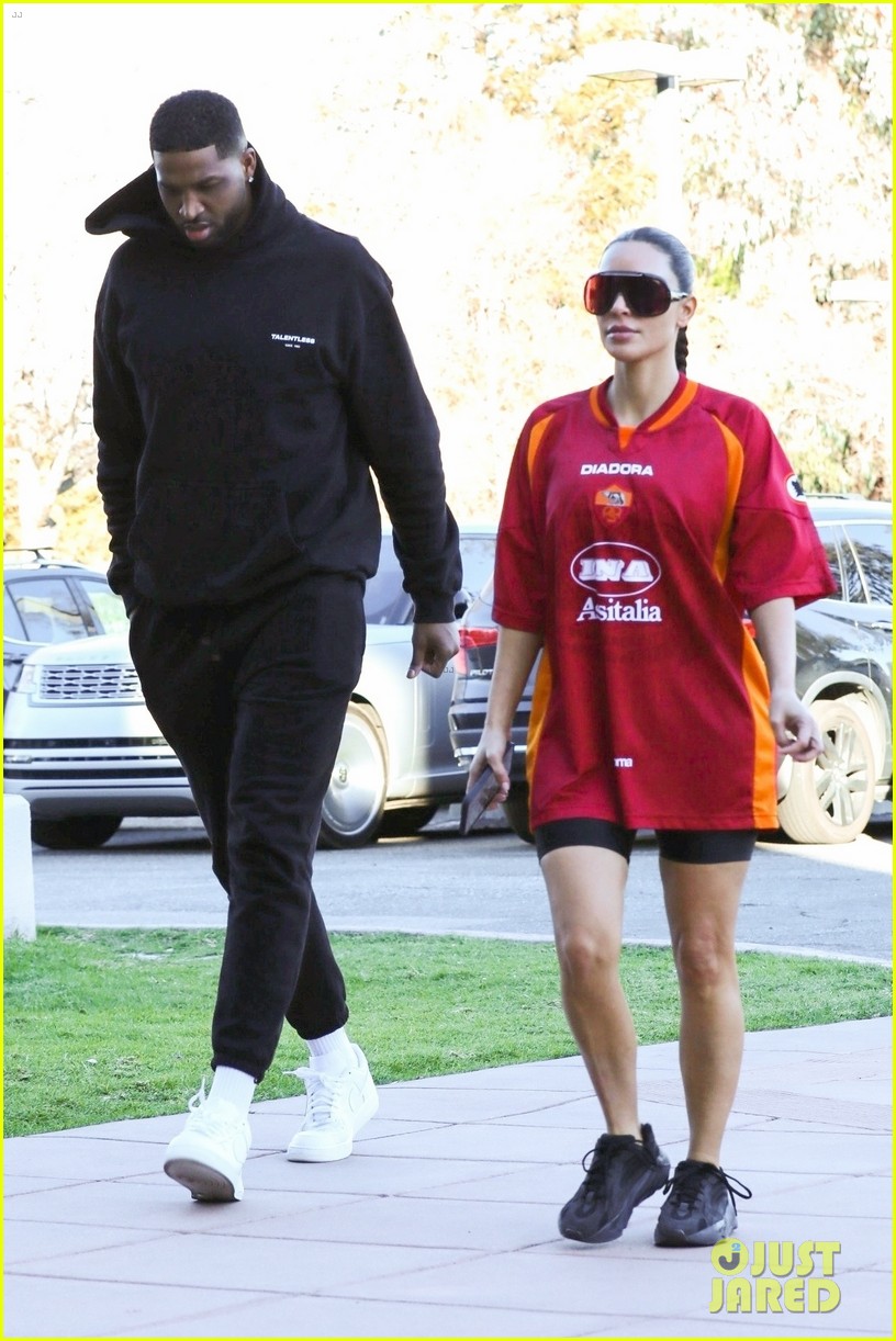 Tristan Thompson Accompanies Kim Kardashian to North West's Basketball ...