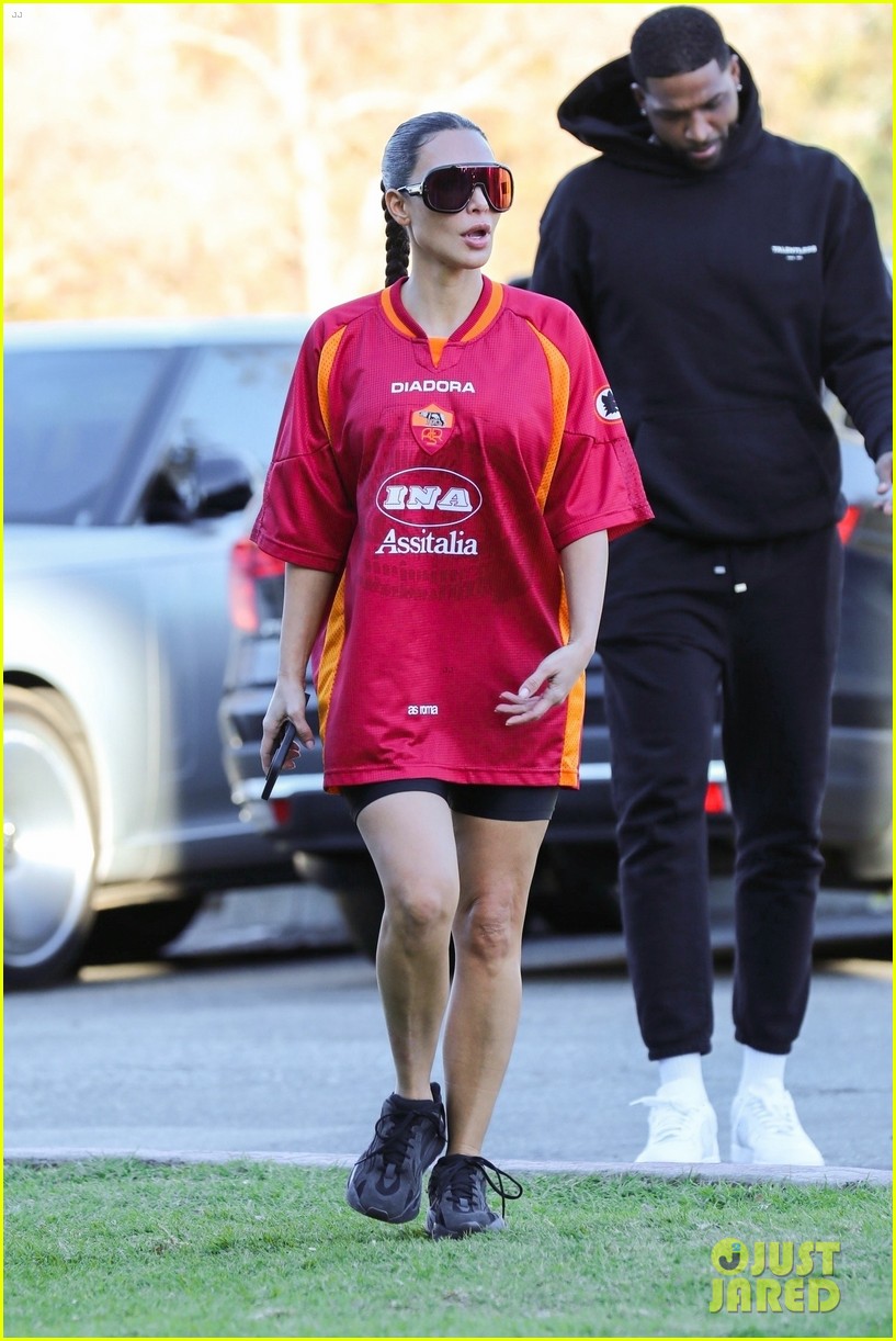 Tristan Thompson Accompanies Kim Kardashian to North West's Basketball ...