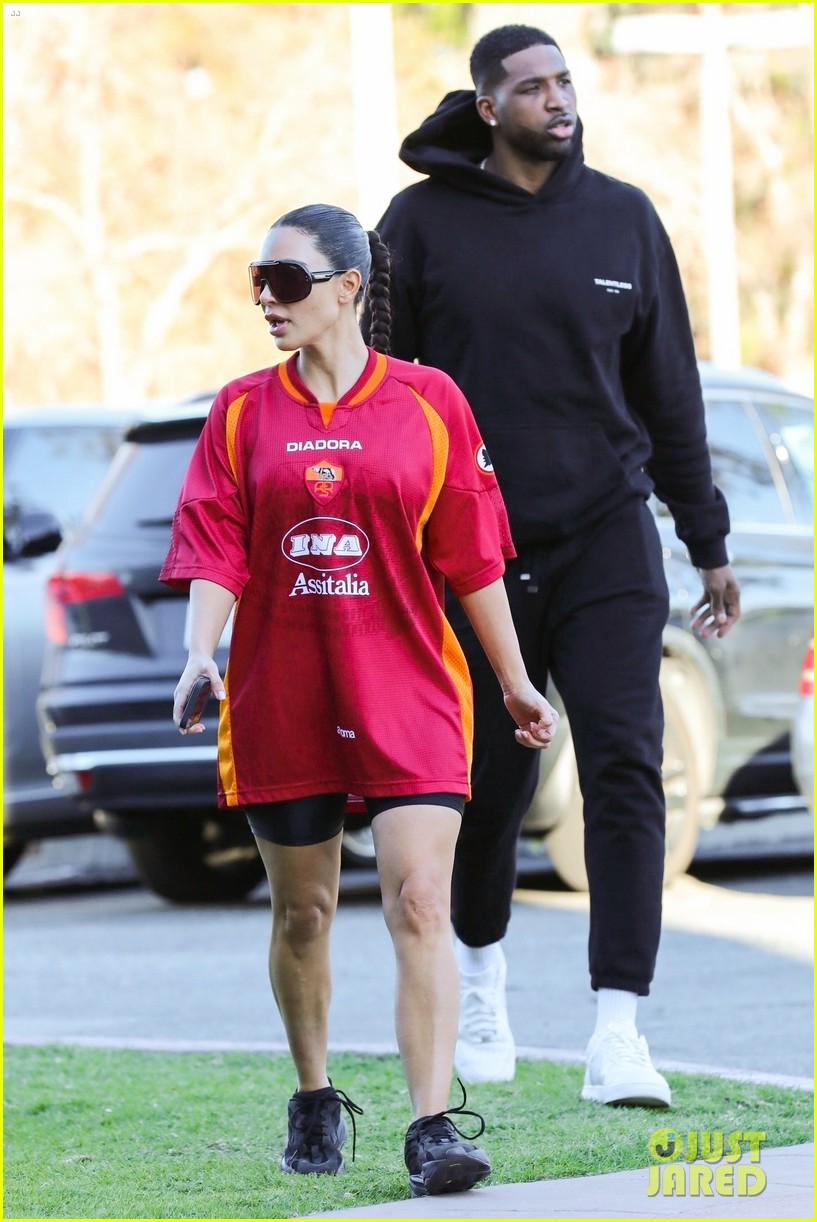Tristan Thompson Accompanies Kim Kardashian to North West's Basketball ...