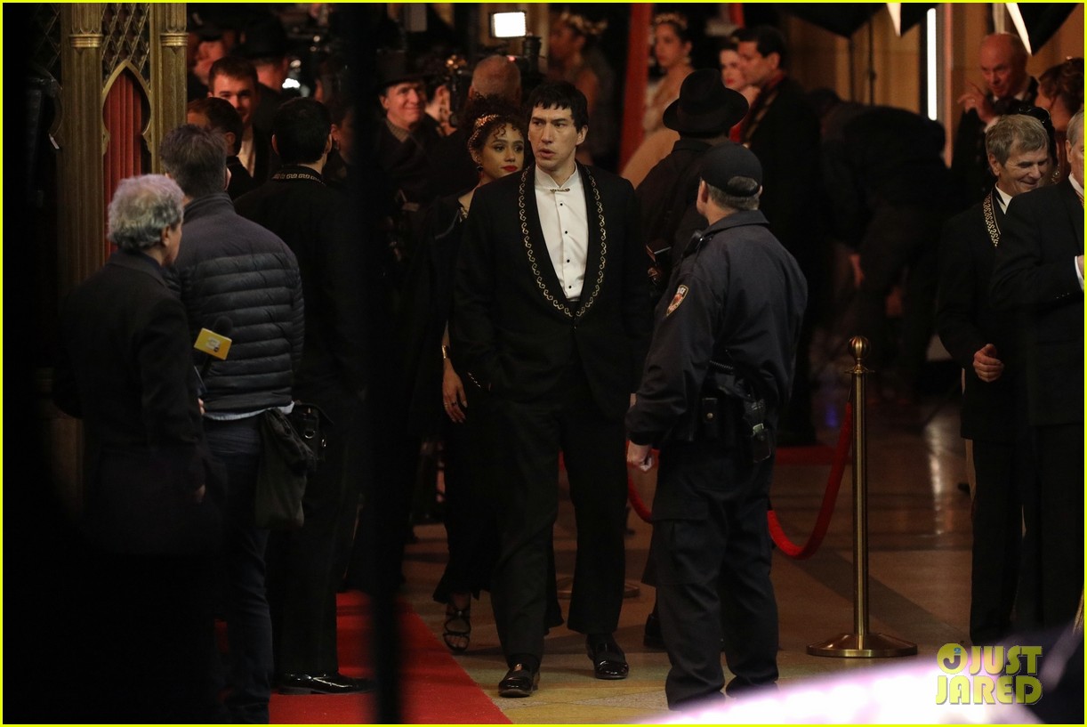Adam Driver Films Scenes for 'Megalopolis' with Nathalie Emmanuel in ...